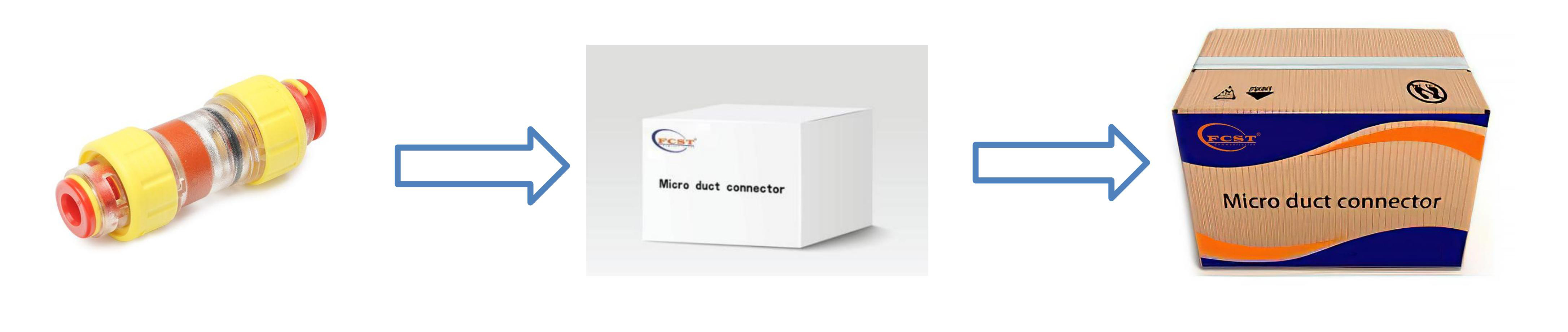 Gas Block Micro Duct Connector Reducer For HDPE Microduct Connection